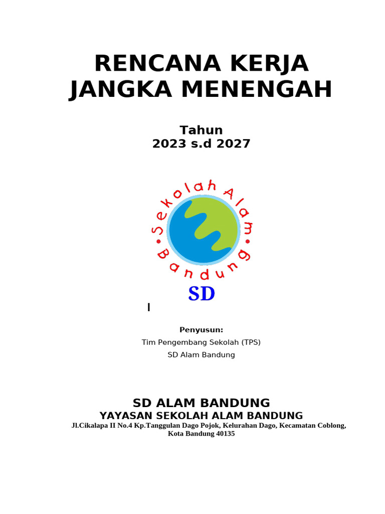 RKJM SD Alam Bandung | PDF | Karier & Perkembangan