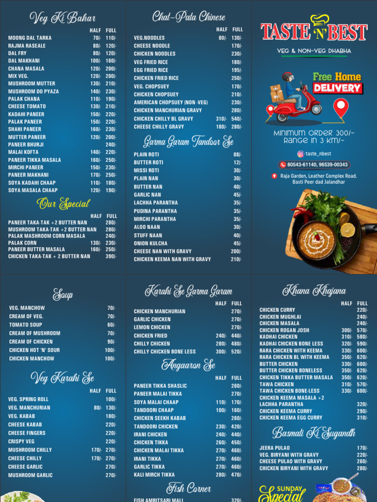 Taste & Best New Menu-2024 | PDF | Food And Drink | Asian Cuisine