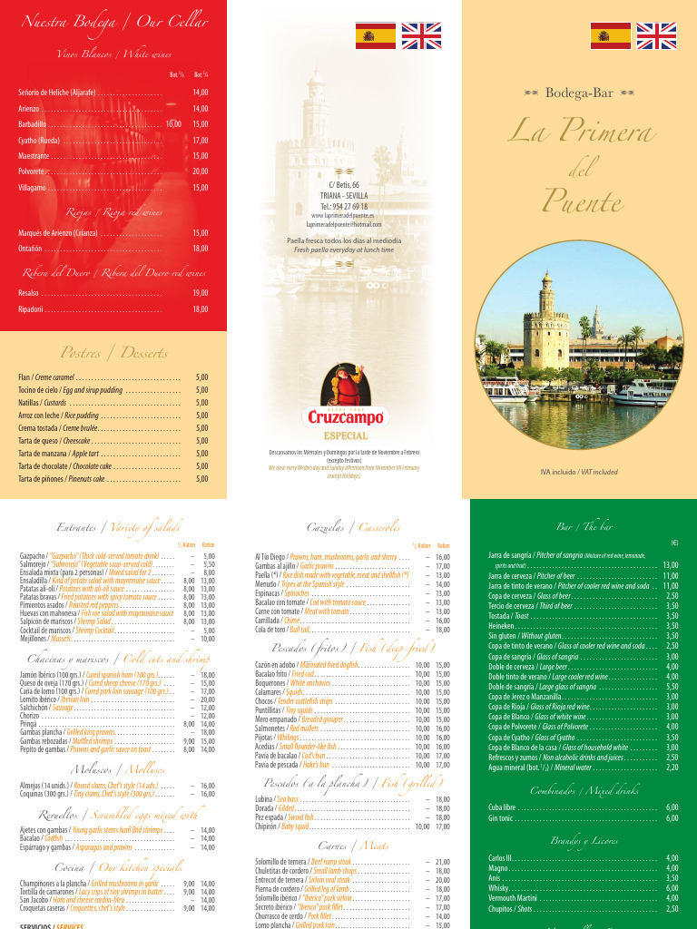 Carta Ingles | PDF | Foods | Cuisine
