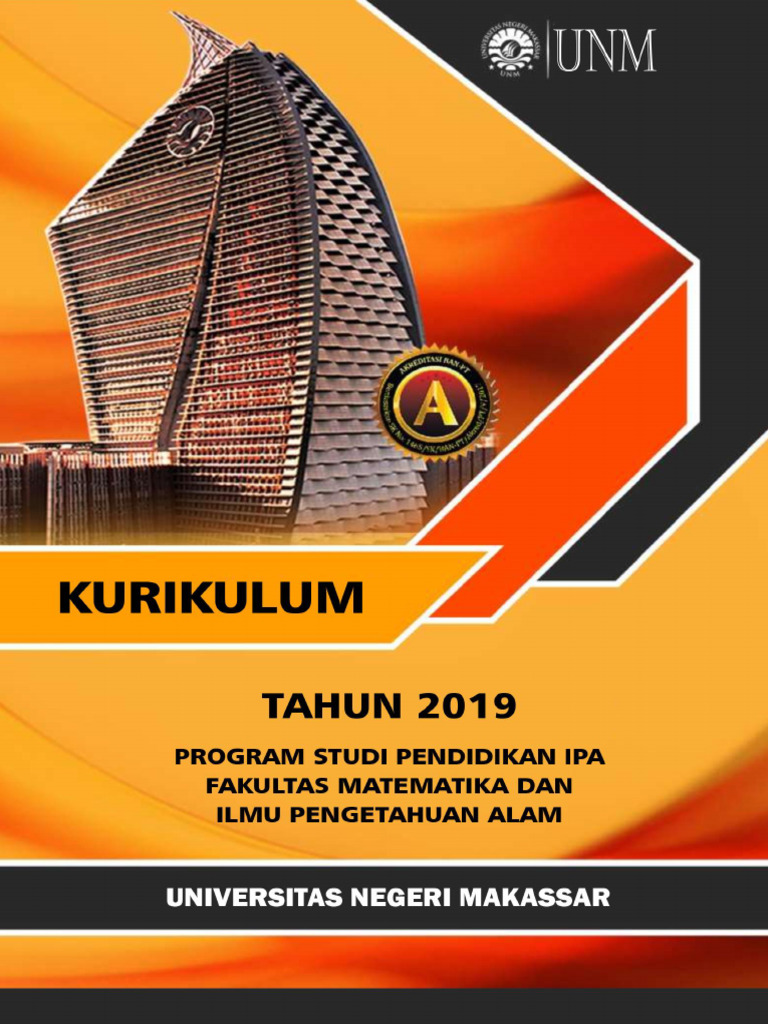 Kurikulum Program Studi Pendidikan Ipa Tahun 2019 | PDF