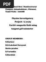 Class 12TH Project On Moving Coil Galvanometer | PDF | Quantity ...