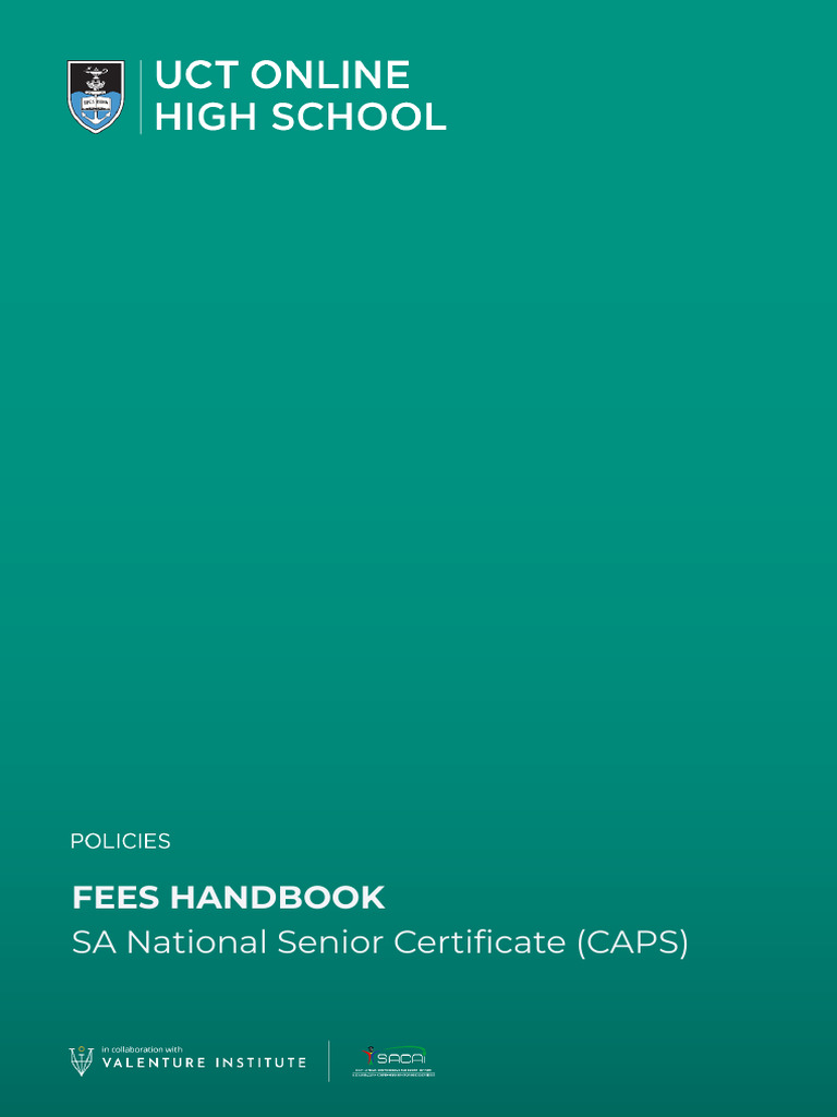UCT Online 651b11956558aa0914ae22b0 - CAPS - Fees Handbook - 26.09.2023 ...