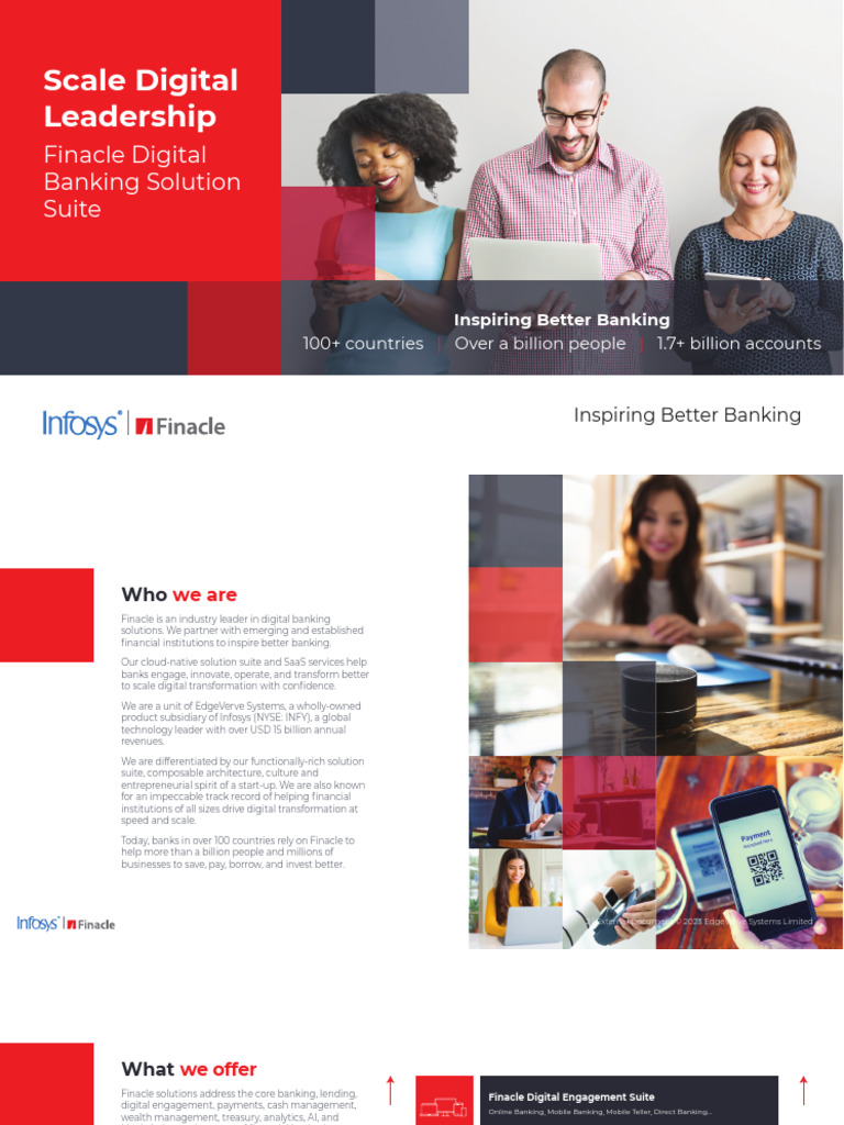 Finacle Digital Banking Solution Suite Brochure 2022 | PDF | Loans ...