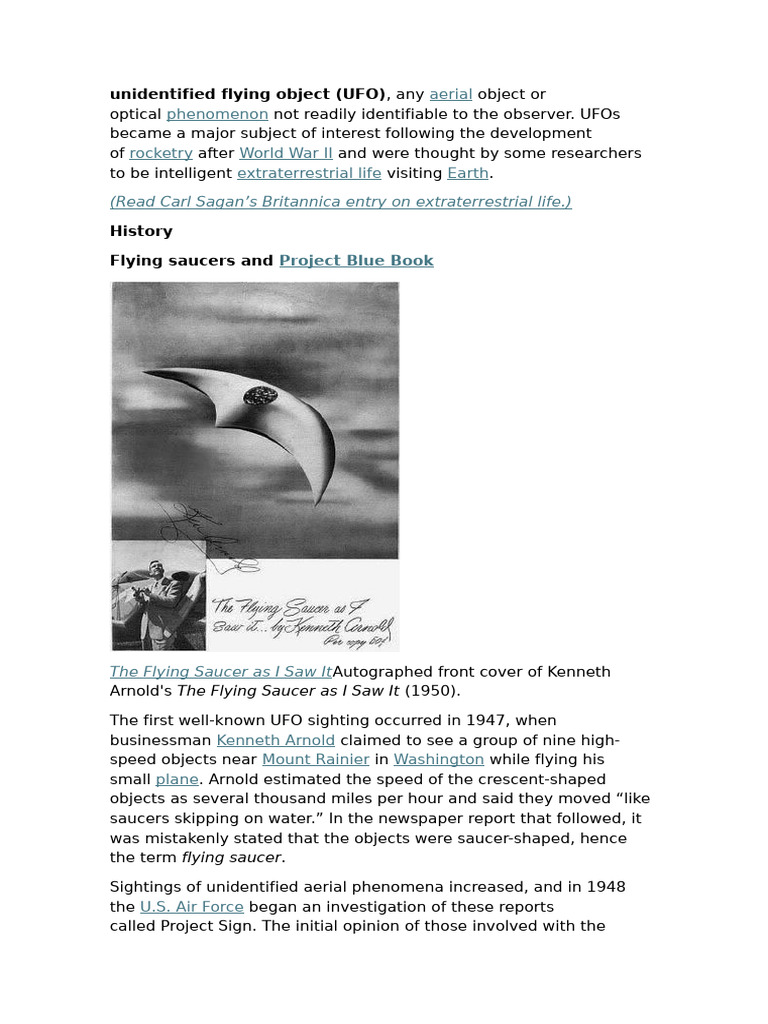 Informacion ingles | PDF | Unidentified Flying Object | Ufology