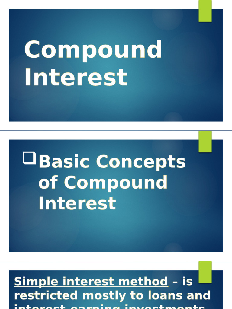 Compound Interest | PDF