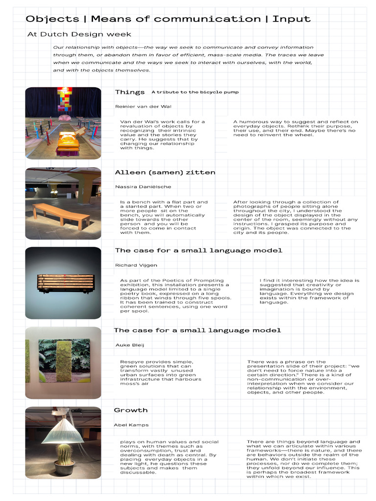 Dutch Design Week-Curation | PDF | Human Communication | Cognition