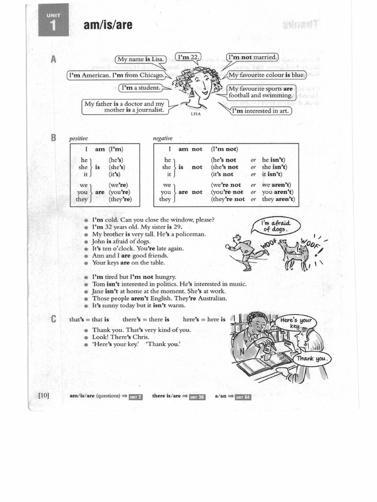 001 - Am, Is, Are | PDF