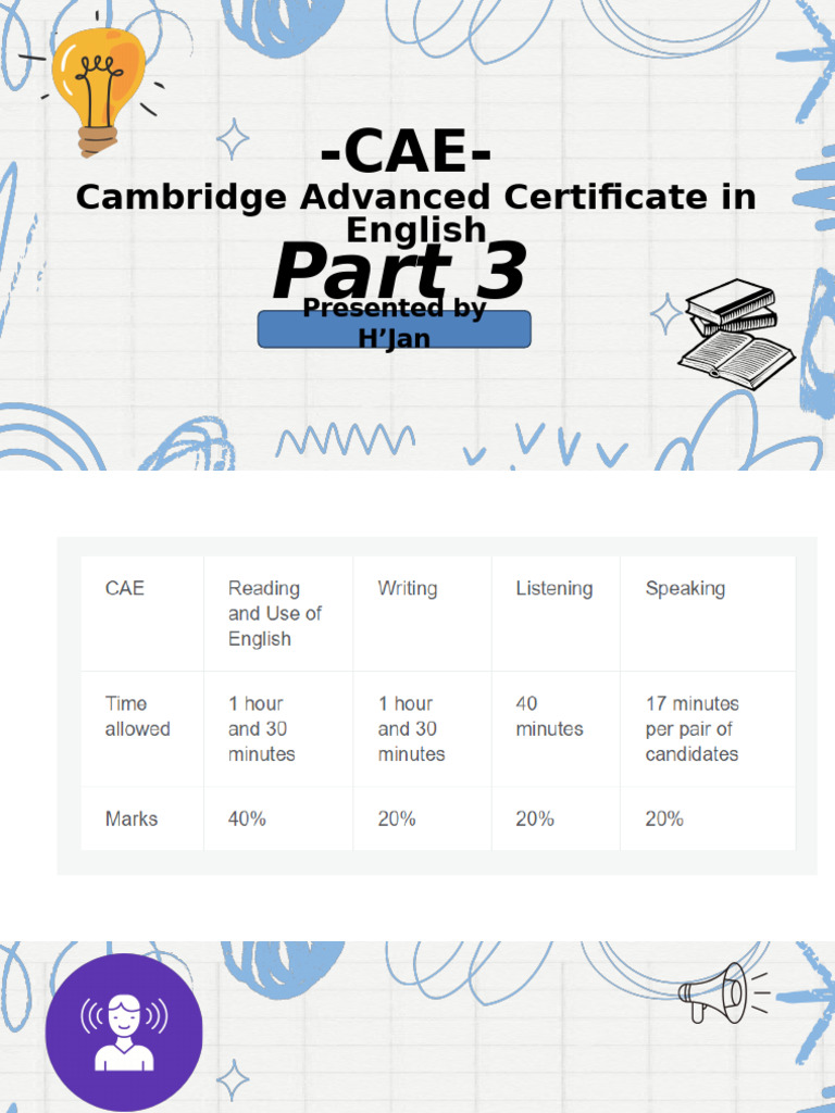 CAE Listening Part 3 Guide | PDF | Conversation | Multiple Choice