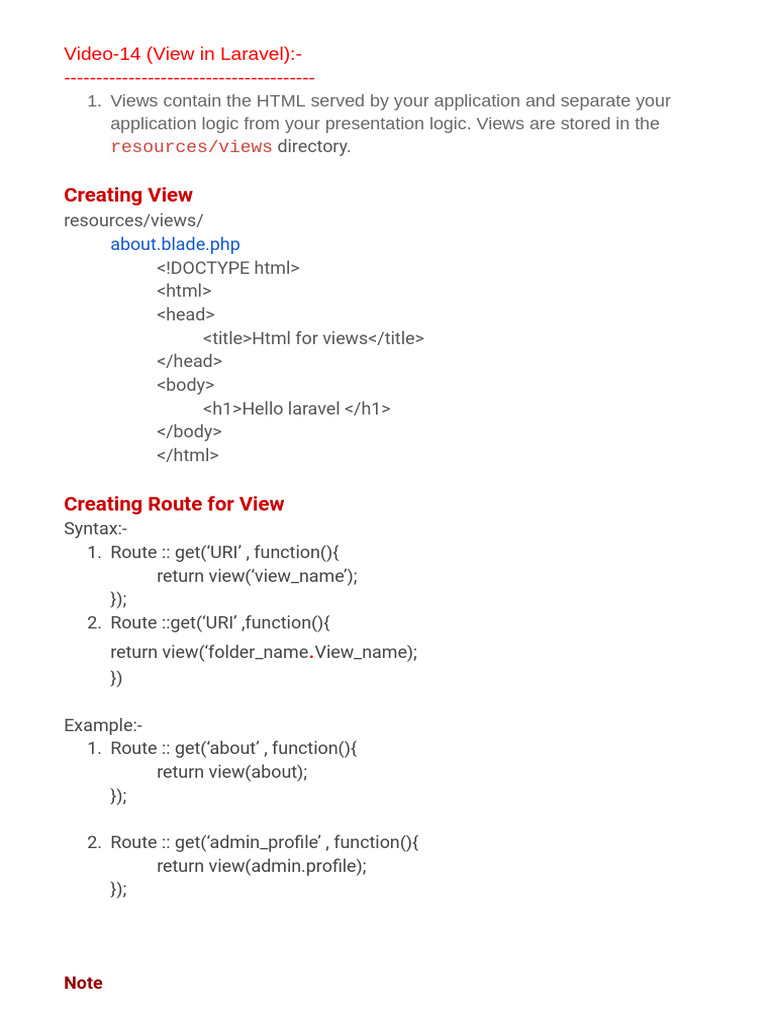 Laravel part-3 | PDF | Uniform Resource Identifier | Php