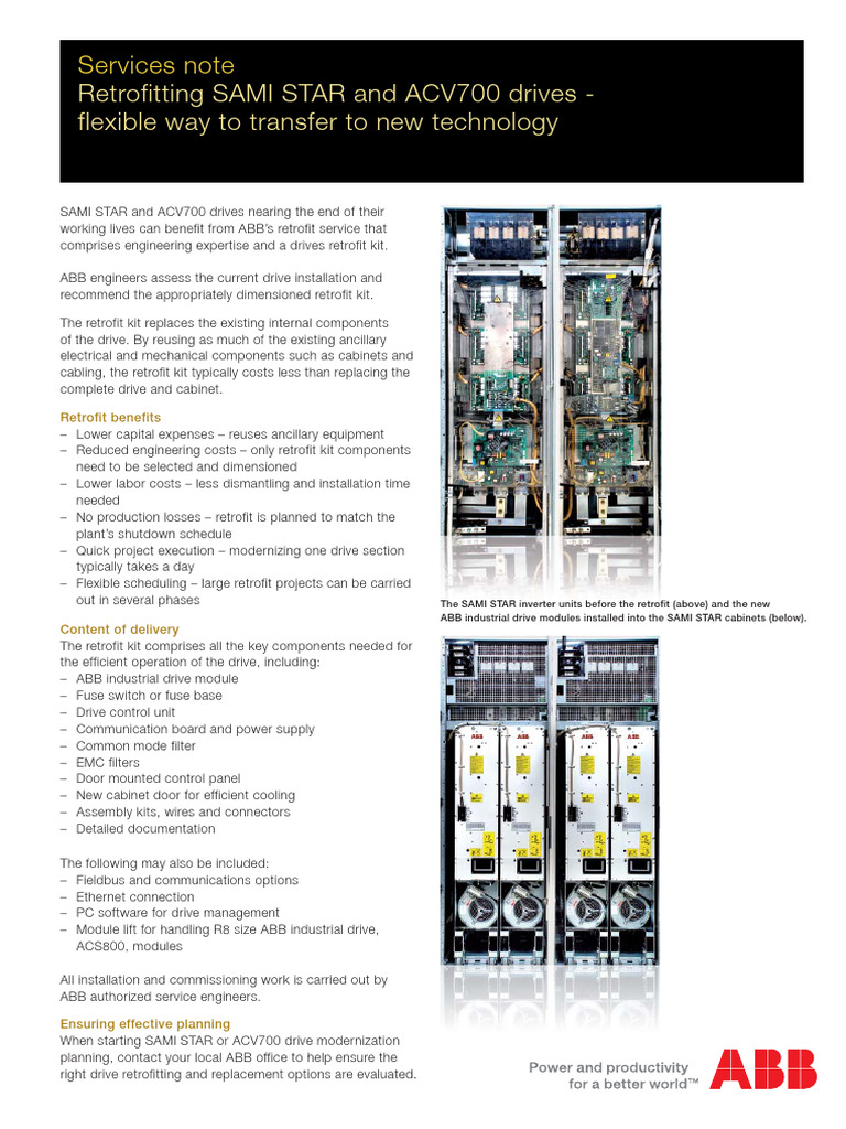 FactFile EN SP46 SAMI STAR ACV700 Retrofit RevE | PDF | Power Supply ...