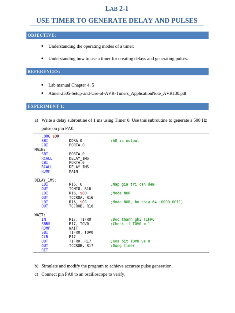 Prelab2 LaManhTien 2251052 | PDF | Electronics | Electrical Engineering