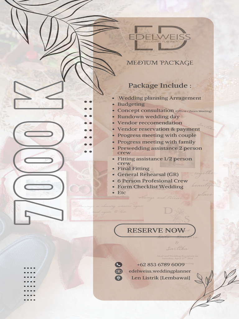 Edelweiss Wedding Package | PDF