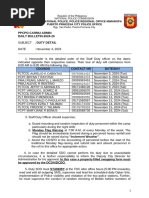 Duty Detail Order Template | PDF
