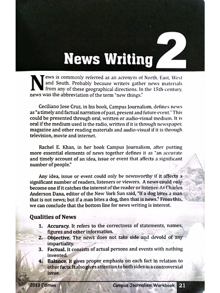 News Writing | PDF