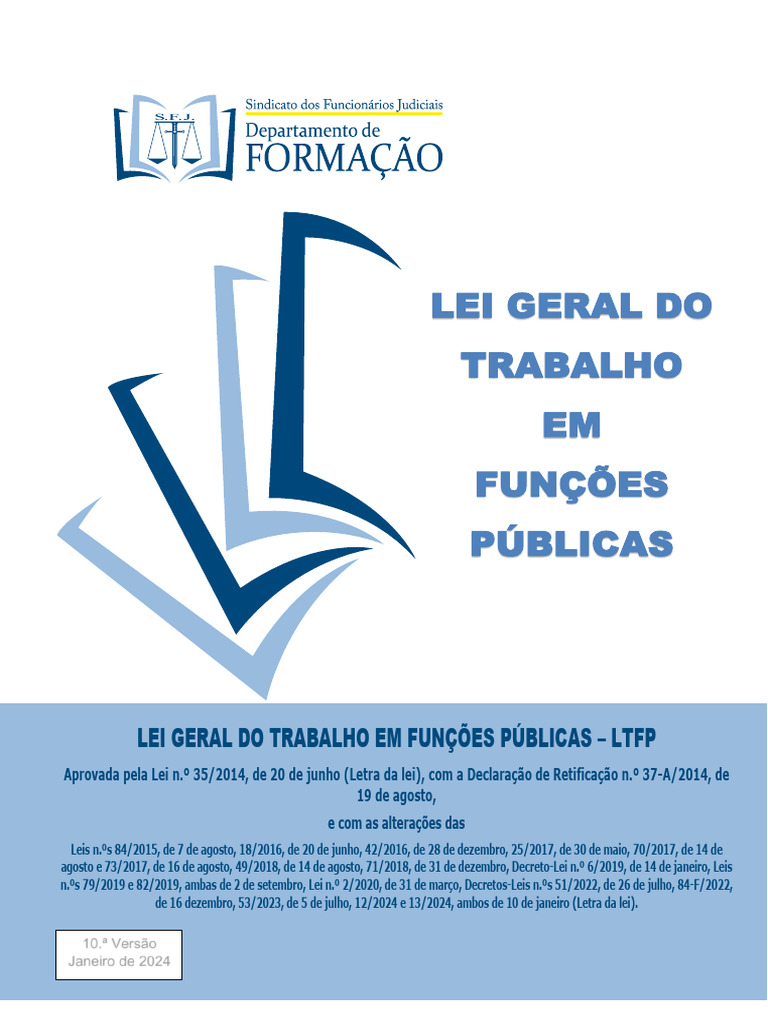 Lei do Trabalho em Funções Públicas 2024 | PDF | Propriedade ...