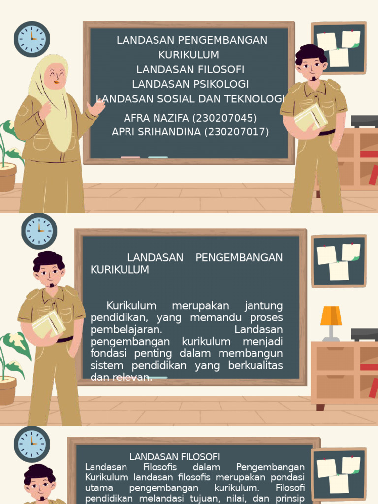 Presentasi Pertemuan Orang Tua Murid Dan Guru Kelas Cokelat Ilustratif ...