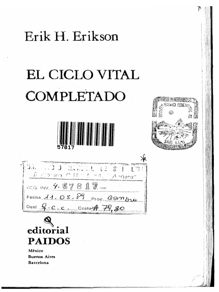 Erikson y el Ciclo Vital Humano | PDF | Sicología