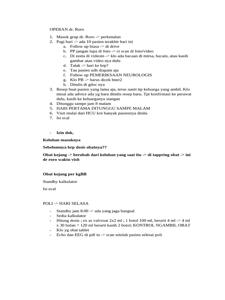 OPERAN DR Roro | PDF | Kesehatan Holistik