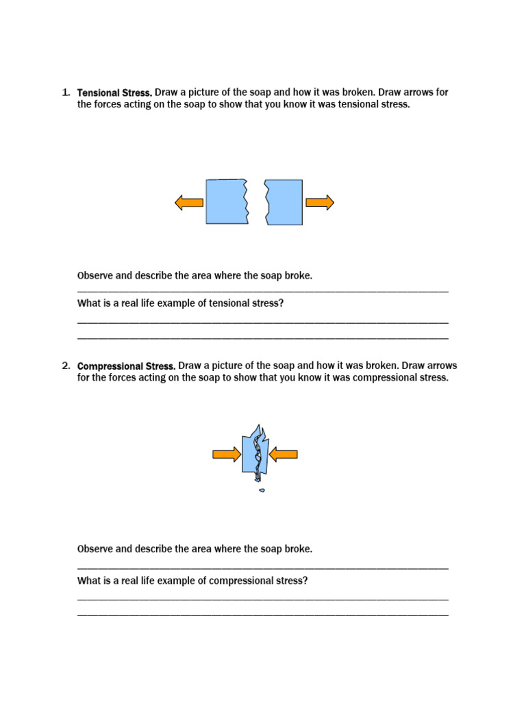 Cub Rock Lesson01 Activity1 Worksheetanswers | PDF | Stress (Mechanics ...