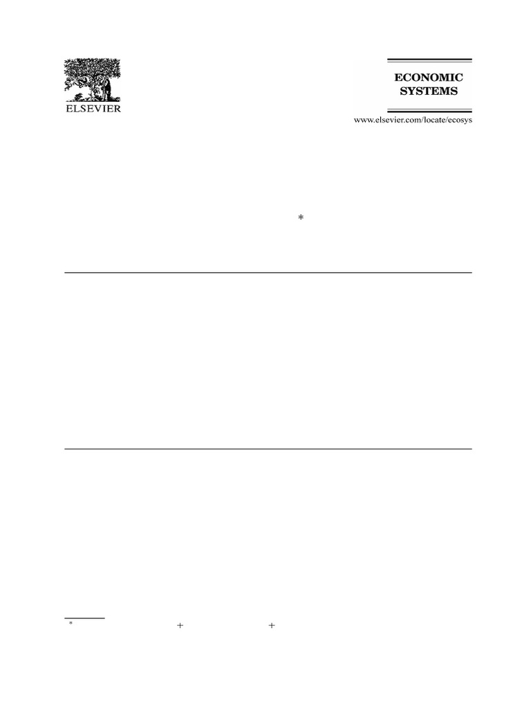 FDI and Productivity Spillovers in China | PDF | Coefficient Of ...