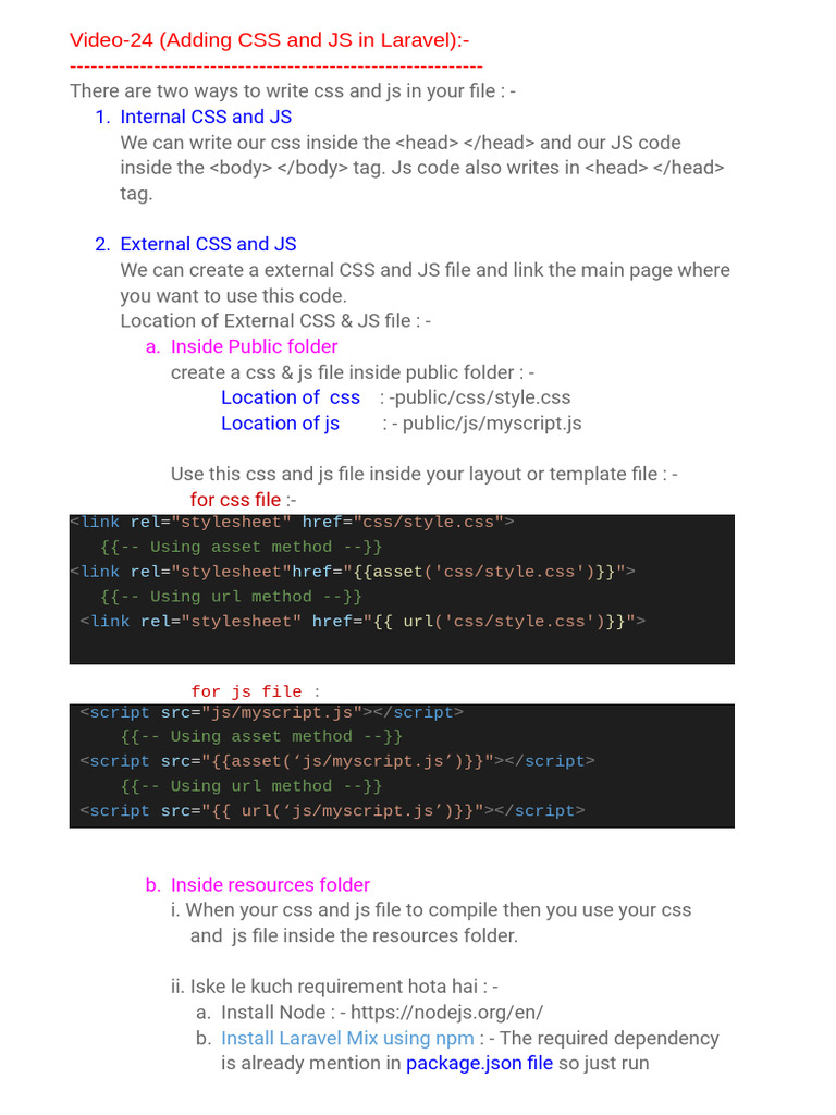 Laravel part-7 | PDF | Computer Programming | System Software