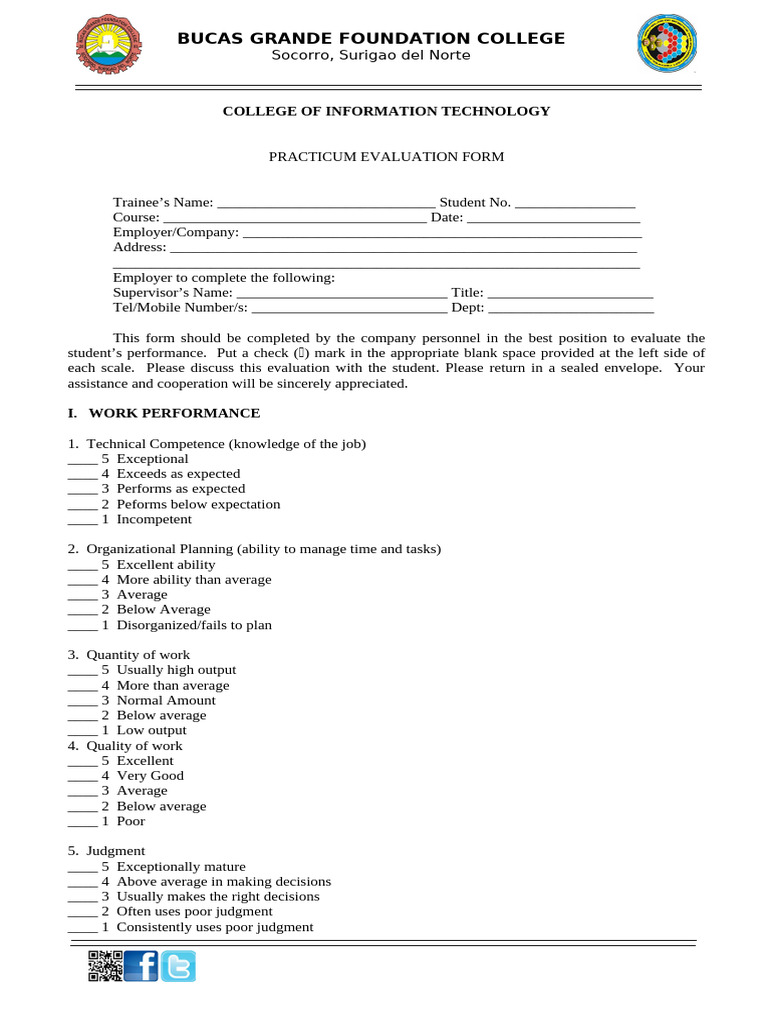 OJT Evaluation by Employer | PDF | Behavior Modification | Behavioural Sciences