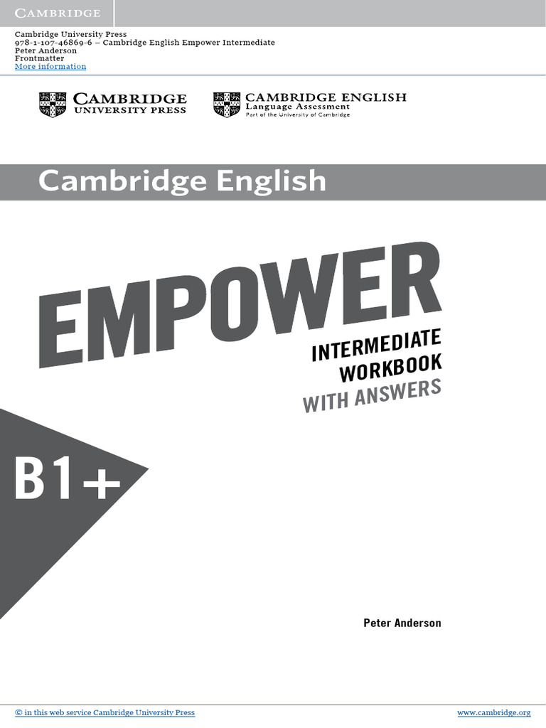 Empower B1+ Workbook With Answers | PDF | English Language | Verb
