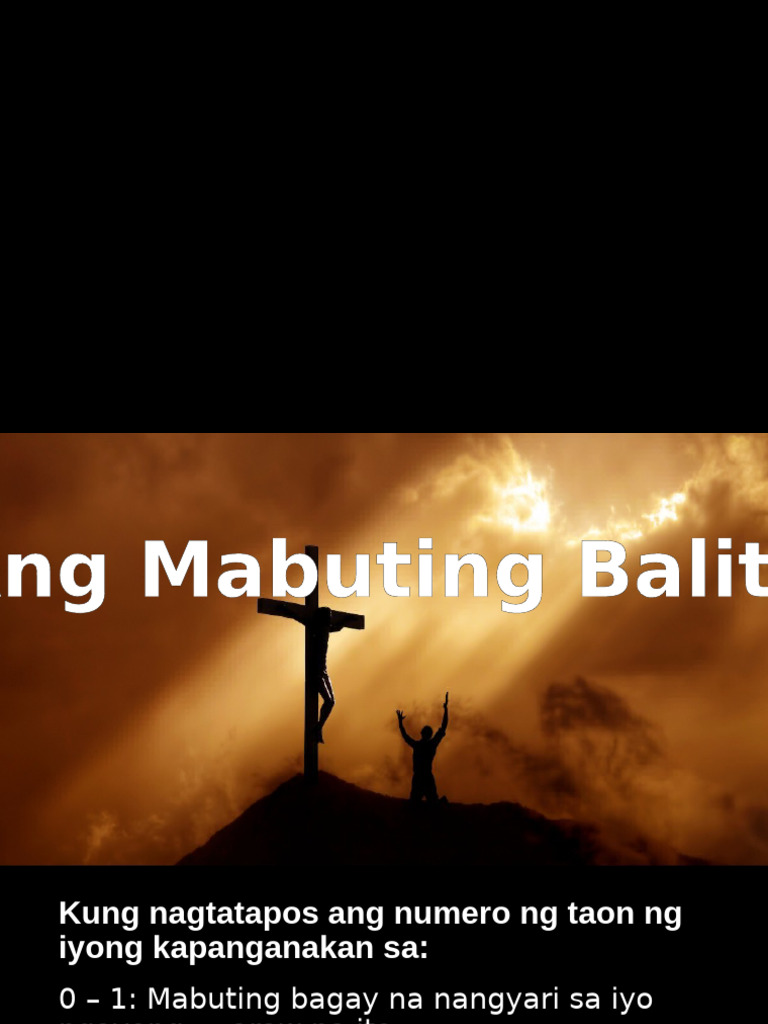 Ang Mabuting Balita | PDF