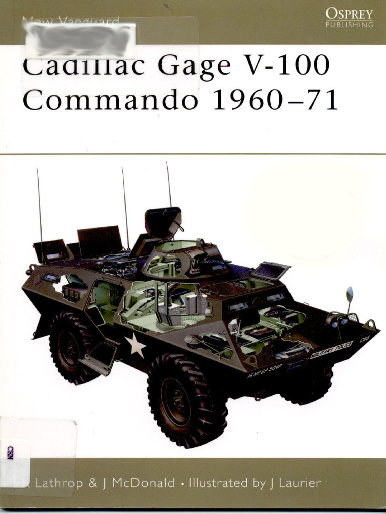 Cadillac Gage v-100 Commando 1960-71 - Osprey New Vanguard | PDF