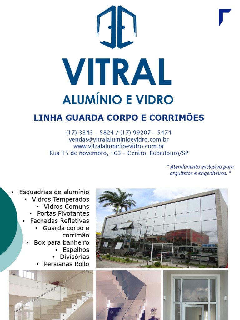 Catalogo Vitral Guarda Corpo | PDF