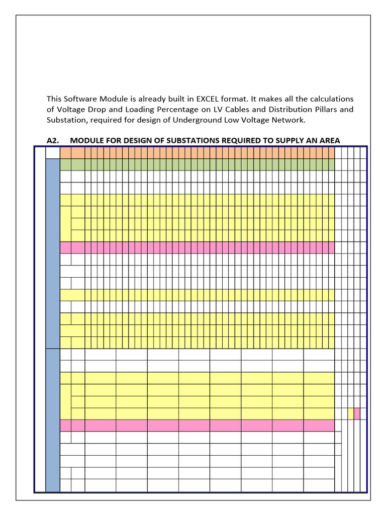 Templete For Deisgn of Substation SEC | PDF | Power Engineering ...