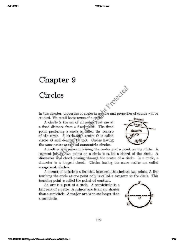 CH 9 Circles | PDF