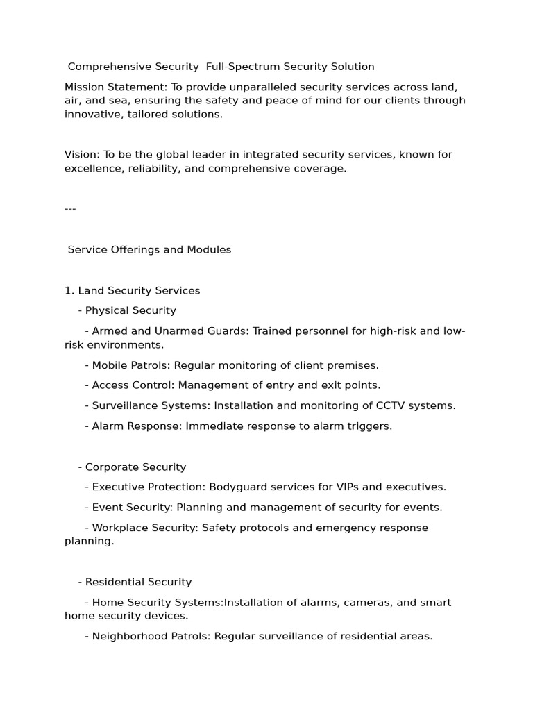 Full Spectrum Security Solutions | PDF | Computer Security | Security