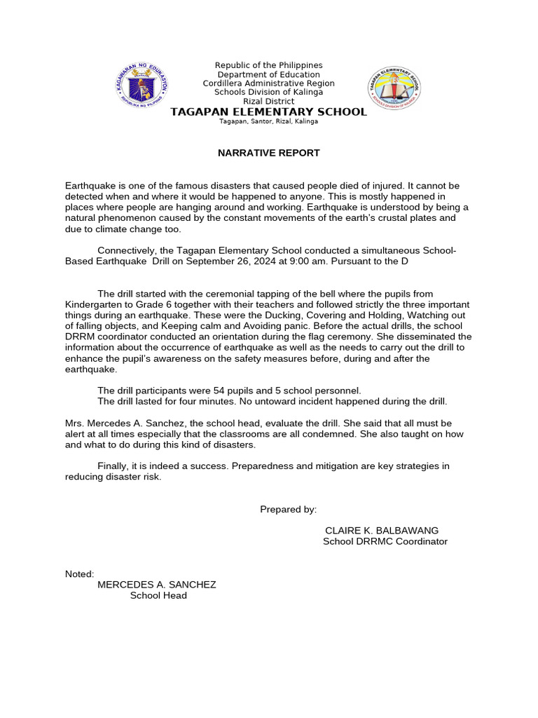 NSED Narrative Report 3rd Quarter | PDF