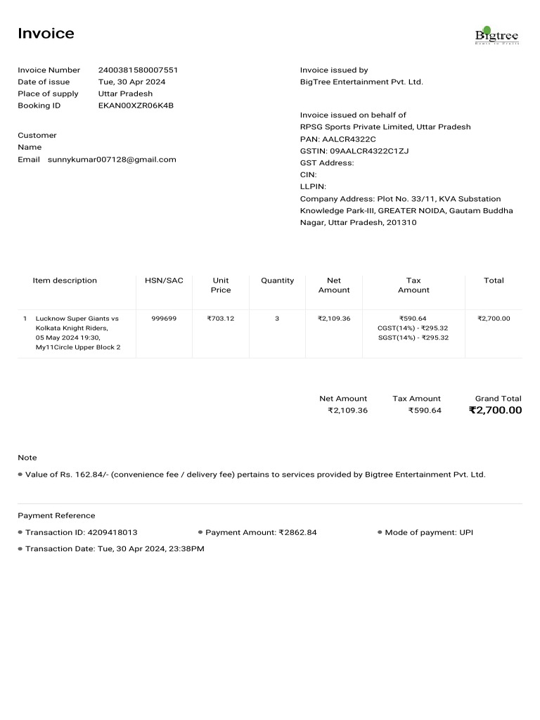 Invoice 4209418013 | PDF