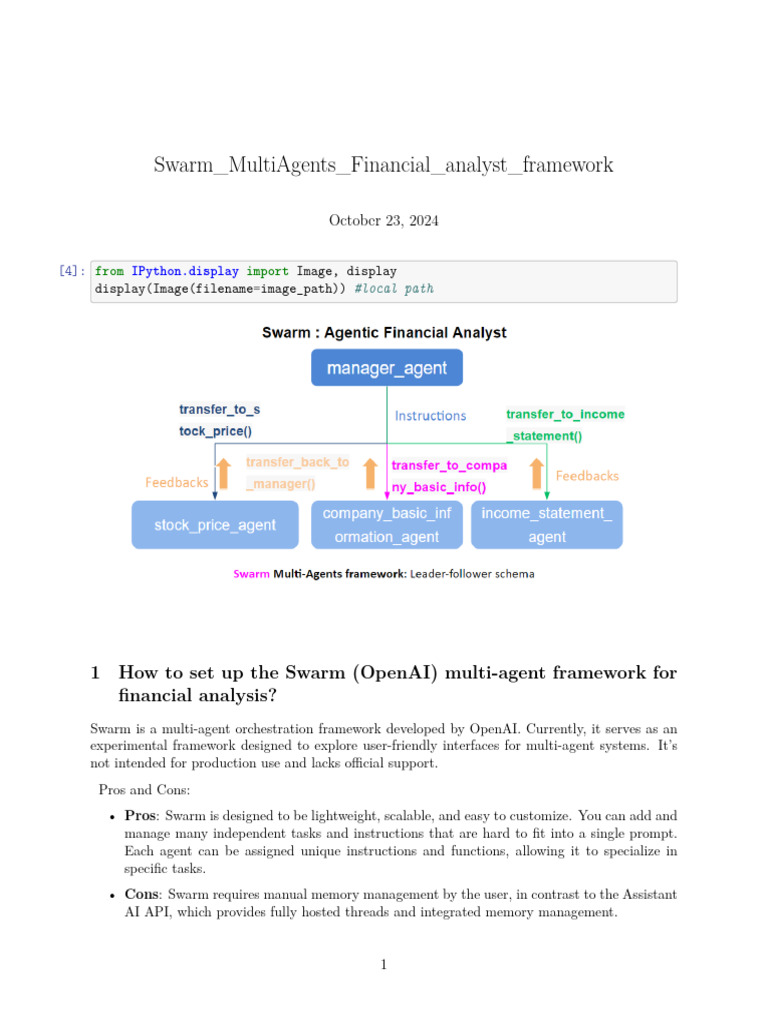 Swarm MultiAgents Financial Analyst Framework | PDF | Apple Inc. | Revenue