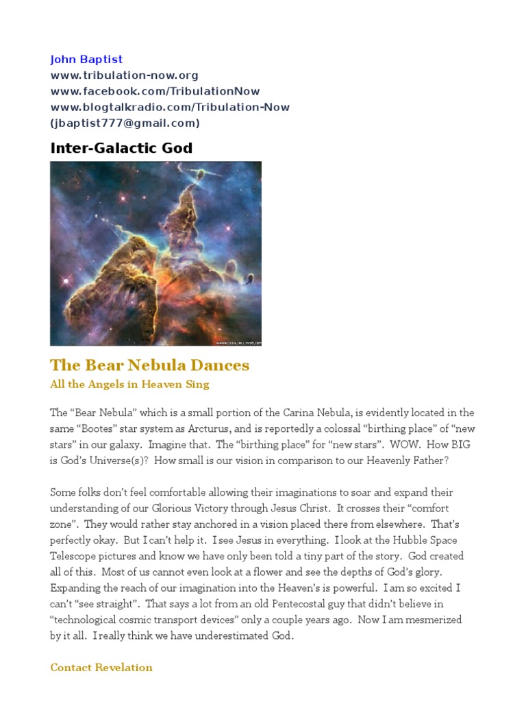 Inter Galactic God | PDF | Revelation | Names Of God In Judaism