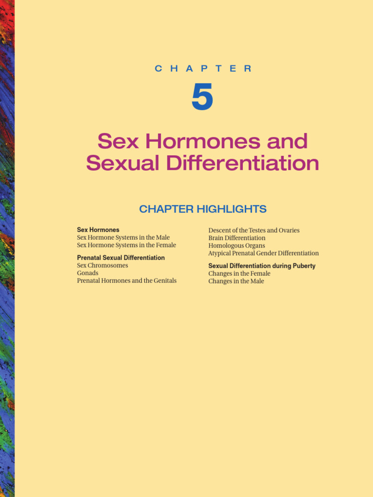 Sexual Differentiation | PDF | Luteinizing Hormone | Hypothalamus