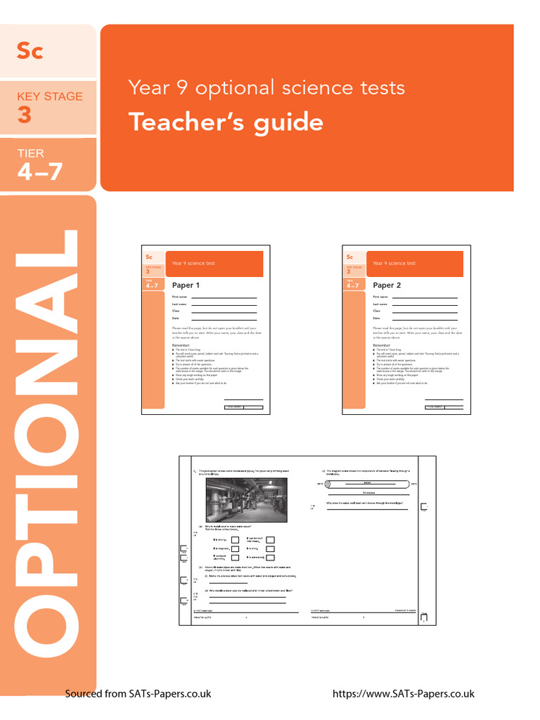 2011 Markscheme | PDF | Science Education | Teachers