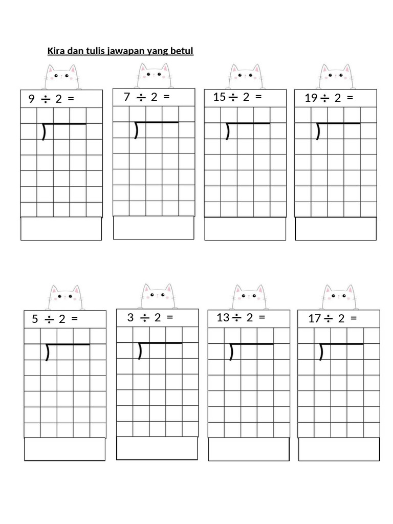 Kira dan Tulis Jawapan Matematik | PDF | Teaching Methods & Materials