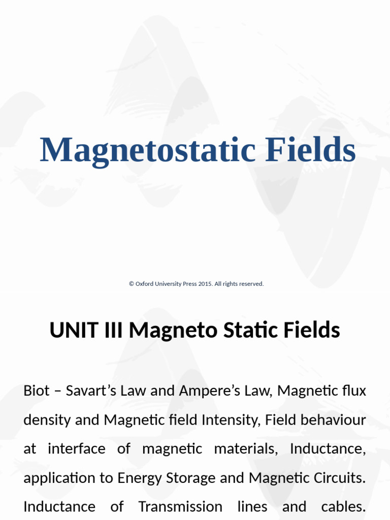 EMF Unit 3 | PDF | Magnetic Field | Magnetism