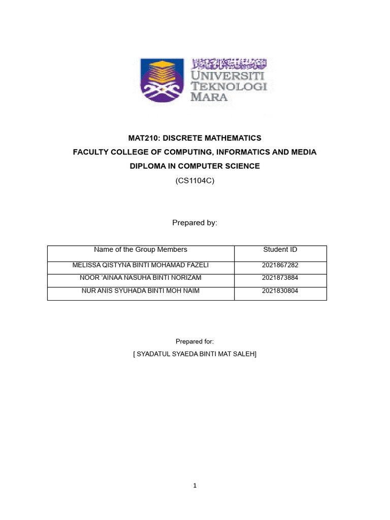 FINAL_REPORT_MAT210_NEW | PDF | Logic | If And Only If