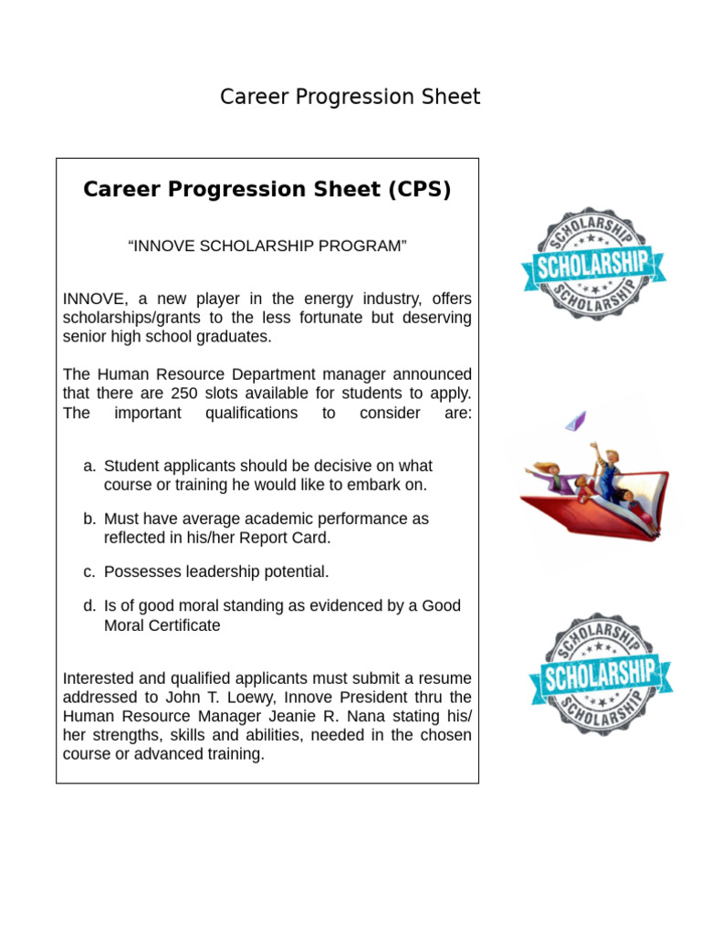 Career Progression Sheet | PDF