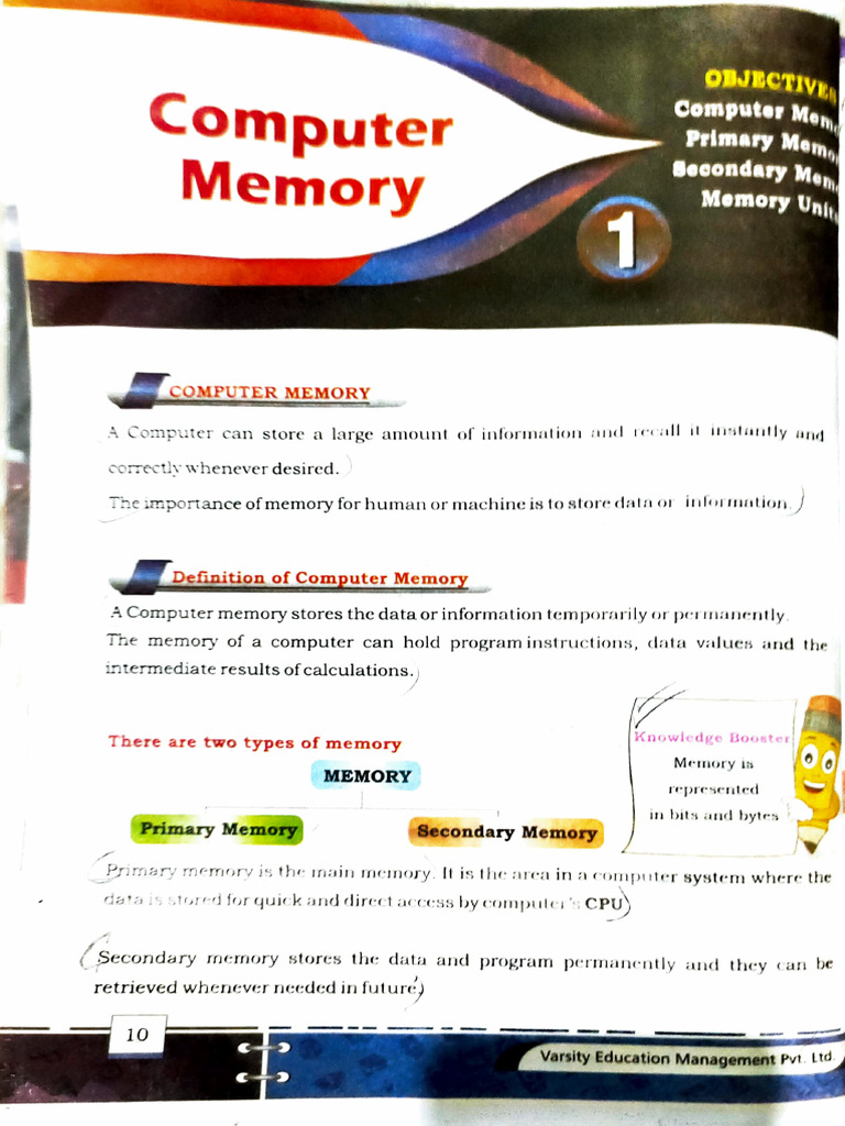 Three Chapters of Computer | PDF