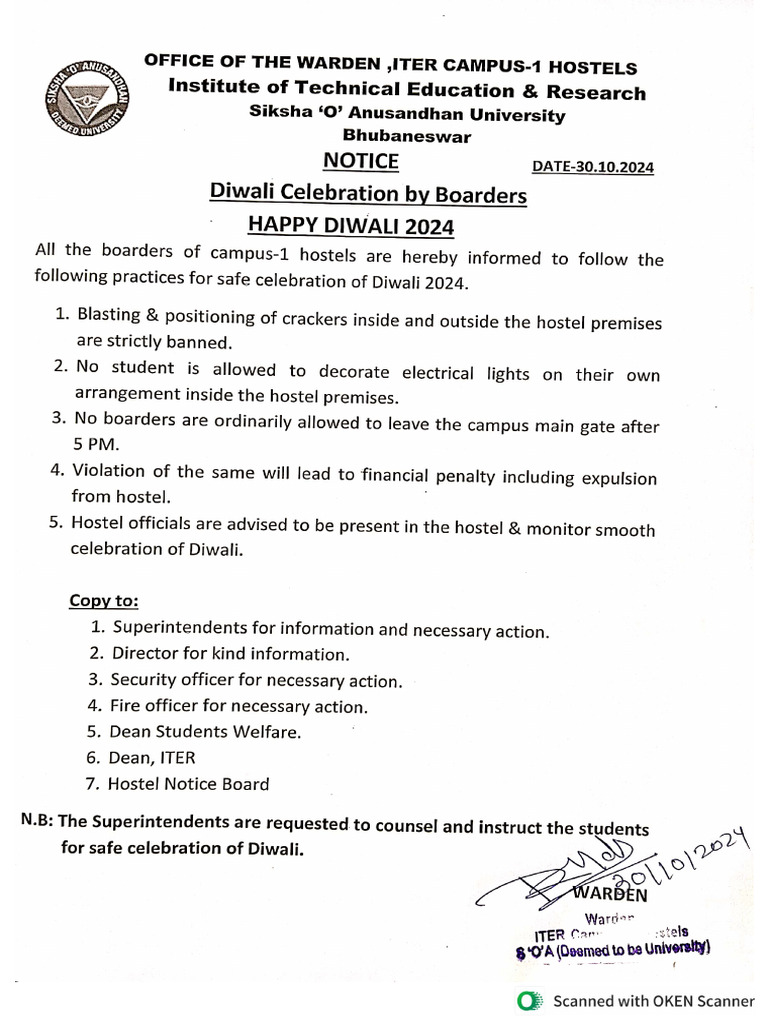 Diwali Notice | PDF