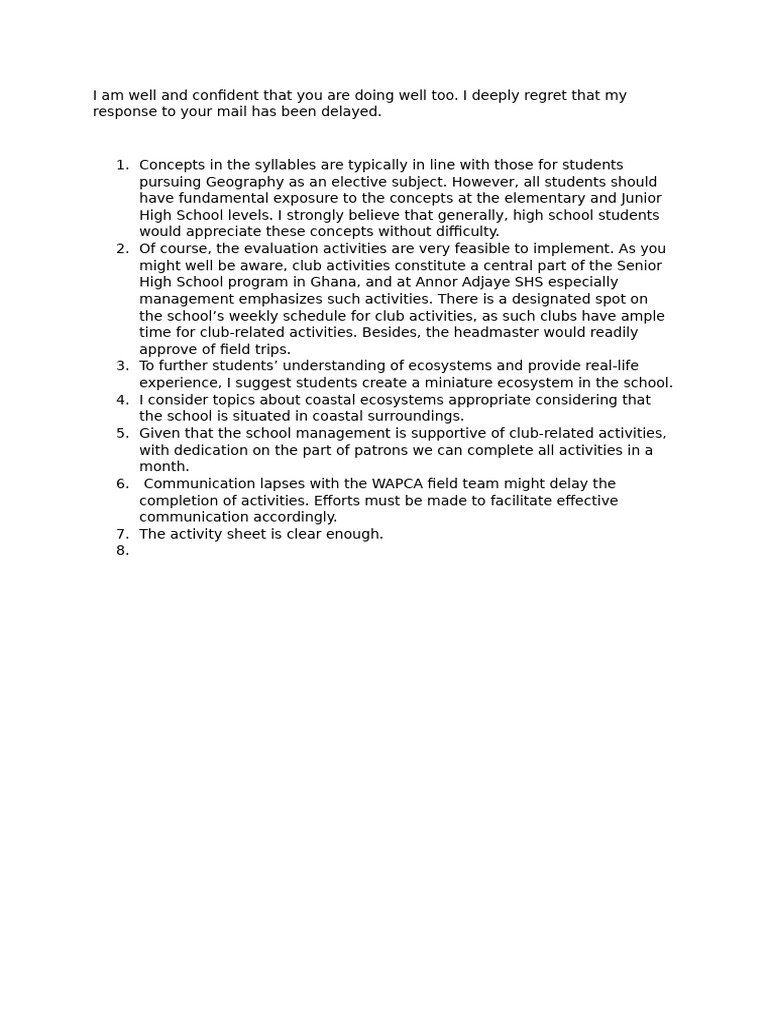 I Am Well and Confident That You Are Doing Well Too | PDF