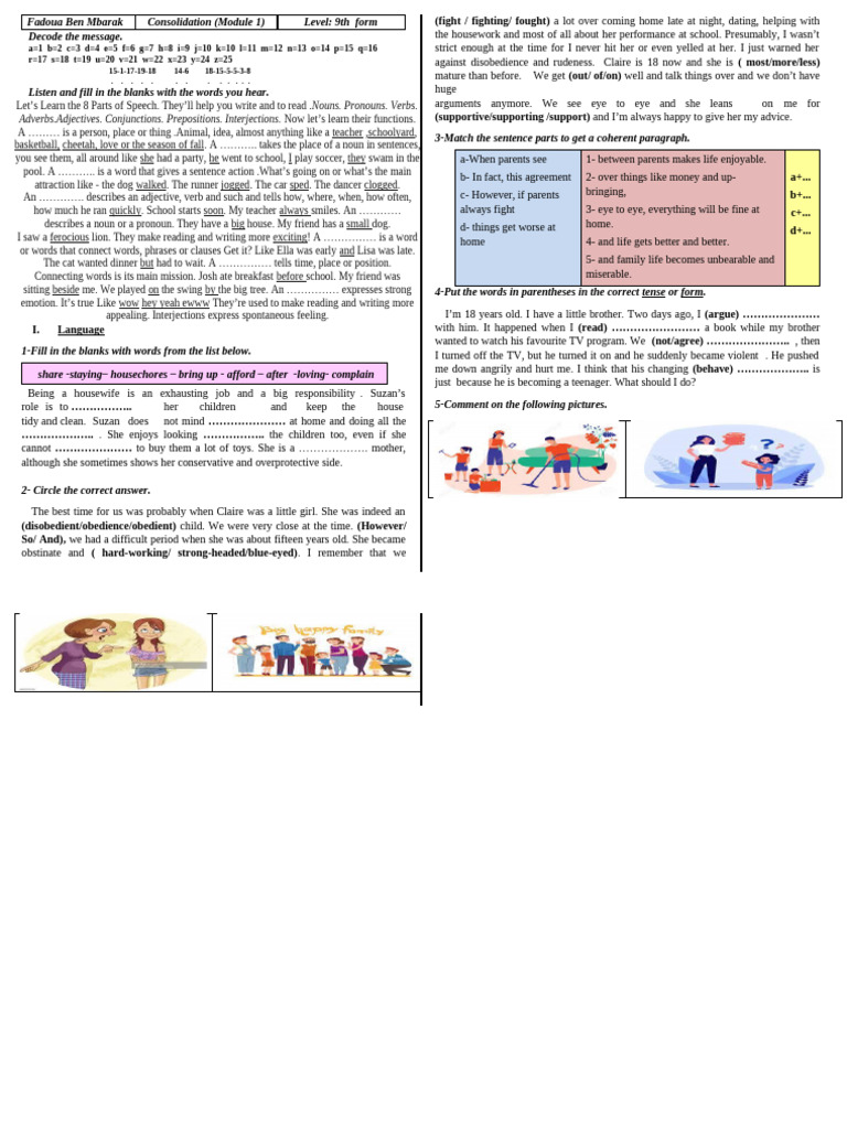 Consolidation Module One - Docx Version 1 | PDF | Syntactic ...