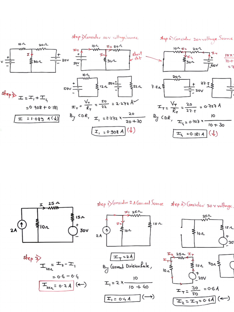 Superposition Theorem | PDF
