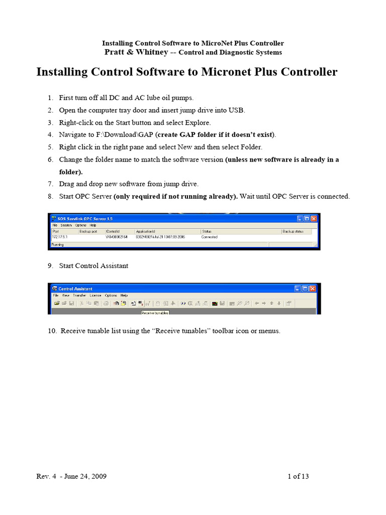Install New Control Software To MicroNet Plus - Basic - Rev 4 | PDF ...