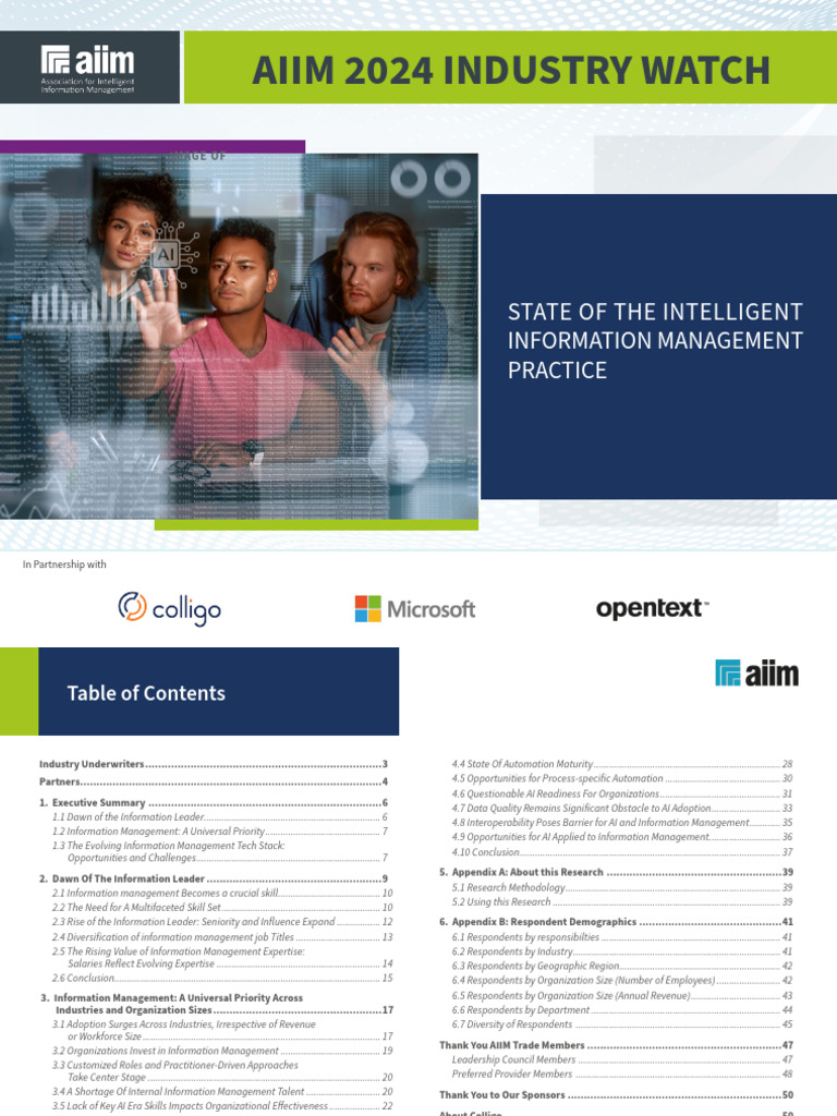 2024 State of Intelligent Information Management Practice | PDF | Artificial Intelligence ...